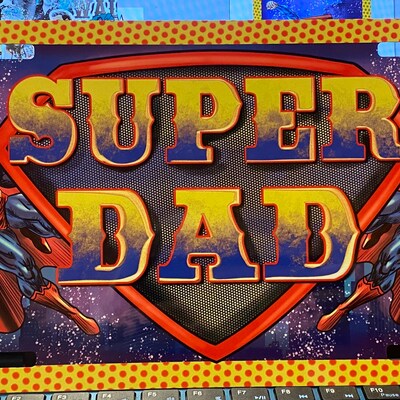 Super Dad License Plate Sublimation Design, Father's Day Png, Hero Dad ...