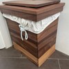 Walnut Trash Can/natural Trash Can/hand Made Trash Can - Etsy