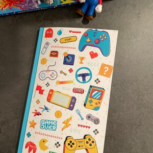 Video Game Notebook, Cute Sketchbook, Video Game Journal, Retro Video ...