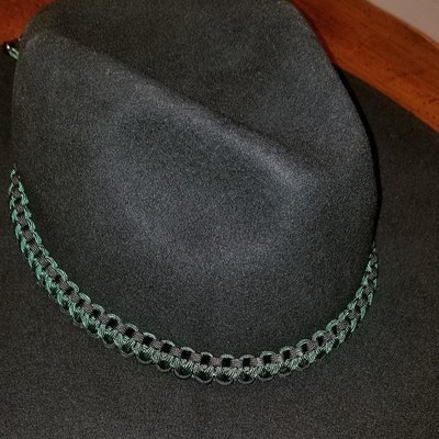 Hat Band, Paracord 550, Choice of Colours, Sizes & 3 Weaves, Custom ...