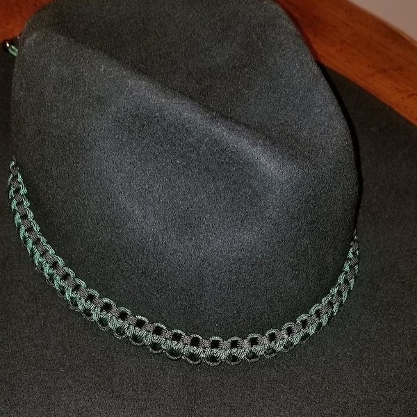 Hat Band, Paracord 550, Choice of Colours, Sizes & 3 Weaves, Custom ...