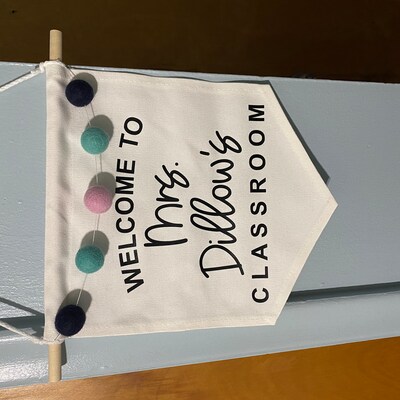 Personalized Teacher Door Hanger Boho Teacher Classroom - Etsy