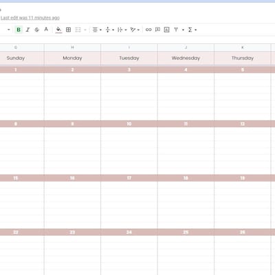 Google Sheets to Do List, Undated Weekly Planner, Monthly Calendar ...