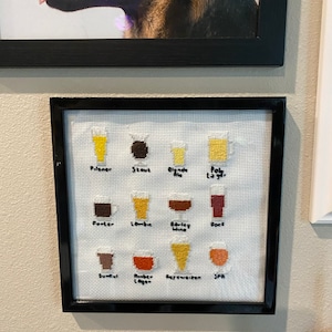 All the Tiny Cocktails Cross Stitch Pattern Colourful Collection of 48 ...