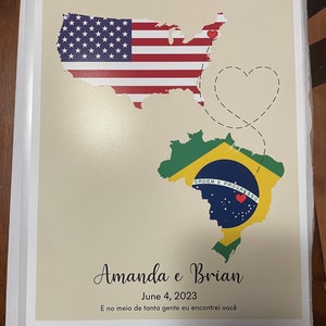 Exchange Student Map Port Washington New York USA - Etsy