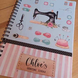 Sewing Planner, Personalised Sewing Notebook, Sewing Projects Gift ...