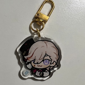 Genshin Impact Emotes Set 2 Keychain Double-sided Acrylic Charm - Etsy