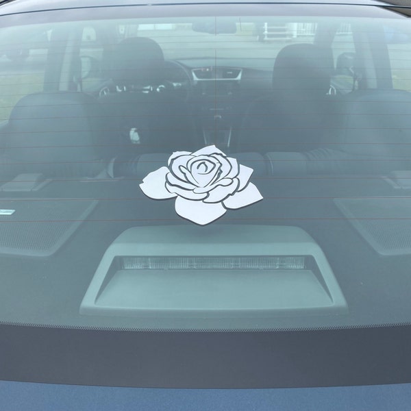 Rose Car Window Sticker [die-cut Vinyl Decal] - Etsy