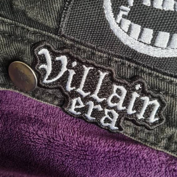 Villain Era Patch - Main Character Energy, Self-love, Grunge Patch, Gothic Patch, Spooky Patch ...