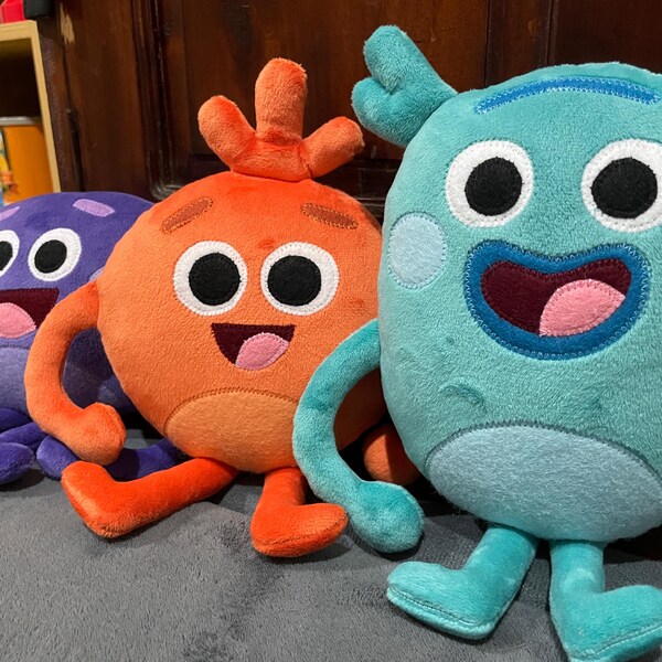 Abby Hatcher Bozzly Plush Toy, Bozzly Stuffed Animal, Bozzly Custom ...