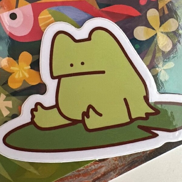 Frog Stickers | Cute Cottagecore Animal Froggy Toad Waterproof Decal ...