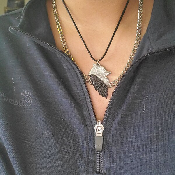 Ravenwolf.....hand Carved in Fine Pewter Black Raven - Etsy