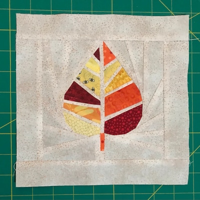 Geometric Leaf Foundation Paper Piecing FPP Quilt Block Pattern PDF ...