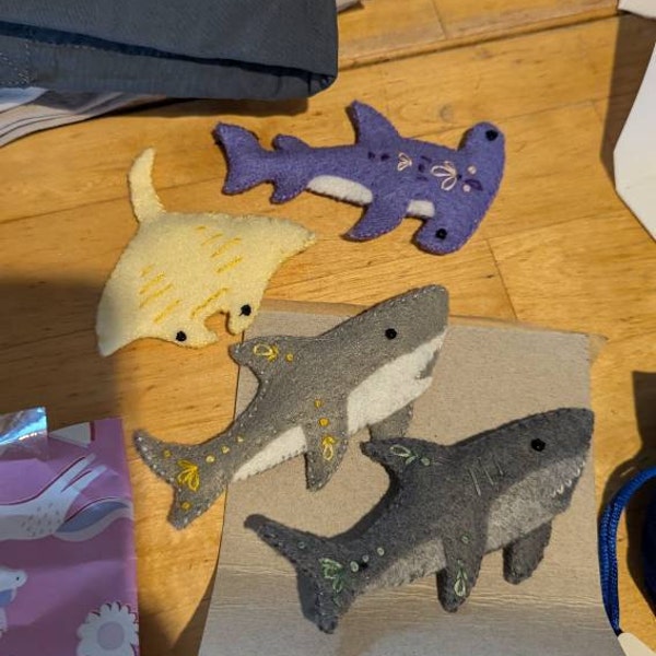 Plush Sewing Pattern for 12 Different Sea Creatures Felt Animals, PDF ...