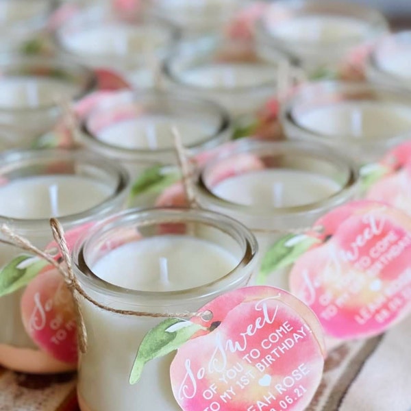 Peach Fruit Favor Tags, Sweet as a Peach, Georgia Peach, Peach Party ...