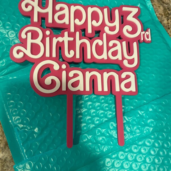 Cake Topper 3D Fashion Doll Style - Party - Birthday - Cake - Etsy