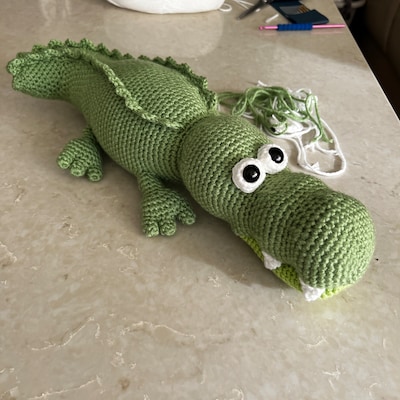 Crocodile Amigurumi Crochet Pattern, Alligator, Croc, Gator, Aligator ...