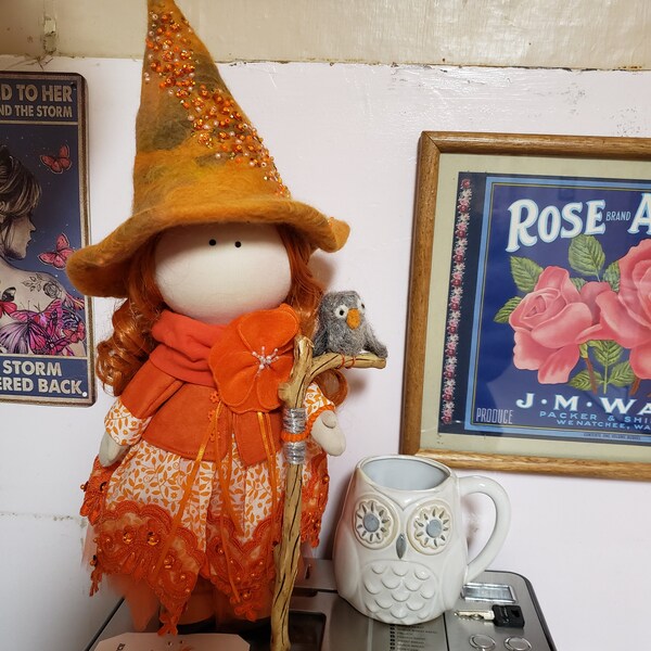 Brenda Sanker Handmade Ghost Witch Doll - Etsy