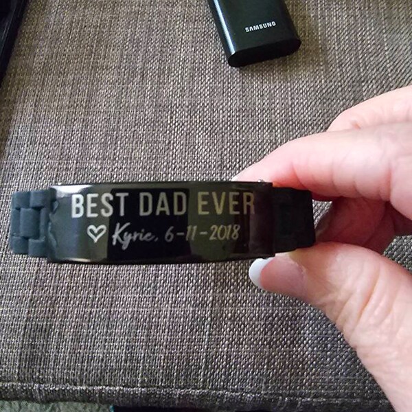 Custom Gift for Dad Bracelet “best Dad Ever” With Kids’ Names ...