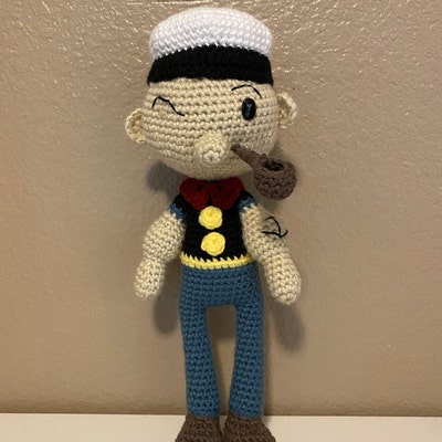 PDF Only Popeye the Sailor Man Diy Crochet Pattern - Etsy