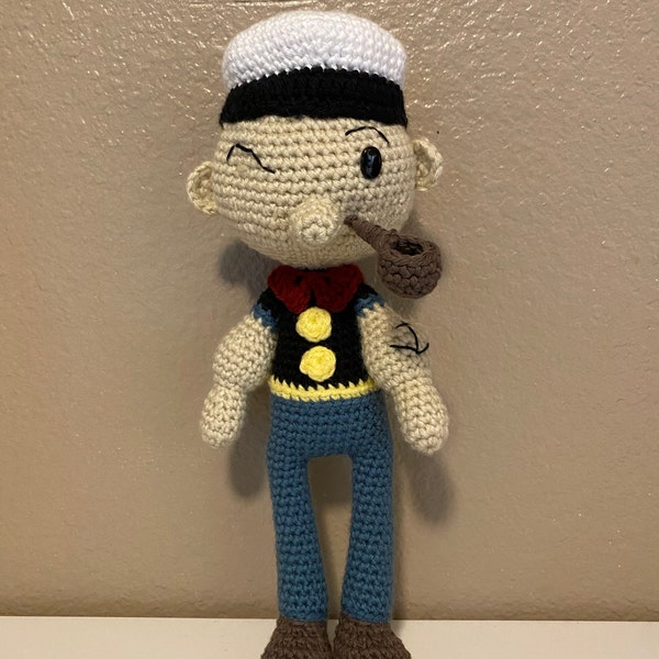 PDF Only Popeye the Sailor Man Diy Crochet Pattern - Etsy