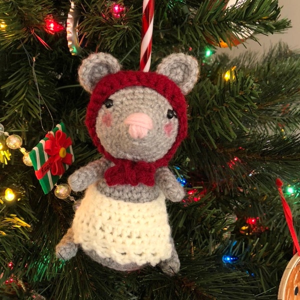 Crochet Christmas Mouse Pattern: Amigurumi Miss Millie Mouse (PDF ...