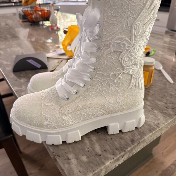 Under the Sea Sculpted Glitter Wedges Sculpted Shoes Low Wedding Shoes ...