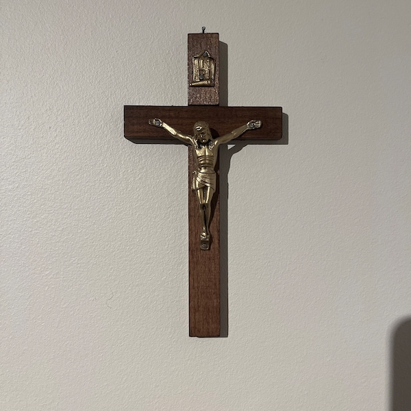Wooden Cross, Crucifix, Catholic Crucifix, Cross to Hang on the Wall ...