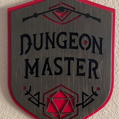 DUNGEON MASTER Sign, Medieval Fantasy Home Decor, D&D Gifts, Role Play ...