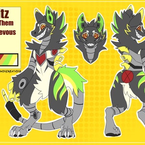 Ampwave Furry Art Base Ref Sheet - Etsy