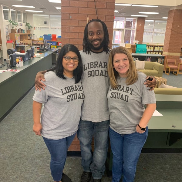 Library Squad T-shirt, Premium Ringspun Shirt, Very Comfy Tee Library ...