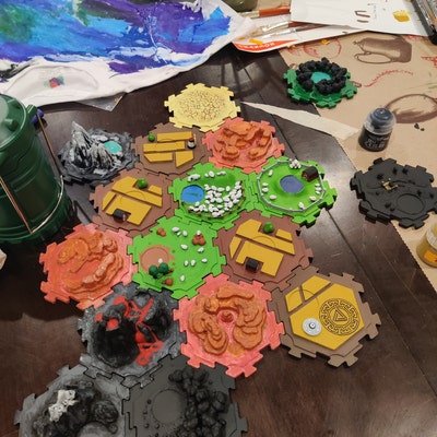 3D Catan Puzzle Pack 4 Player Base Set - Etsy