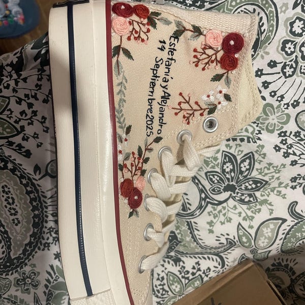 Embroidered Converse/ Converse Custom Constellation Embroidery ...