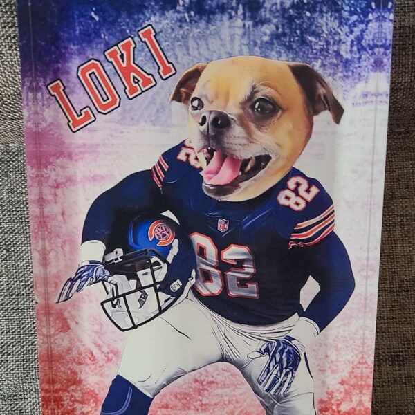 Custom Football House Divided Hearts United Door Hanger, Football Round ...