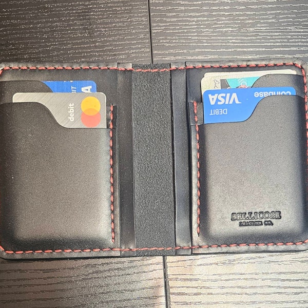 Personalized Men's Full Grain Leather Wallet, Classic Bifold Wallet for ...