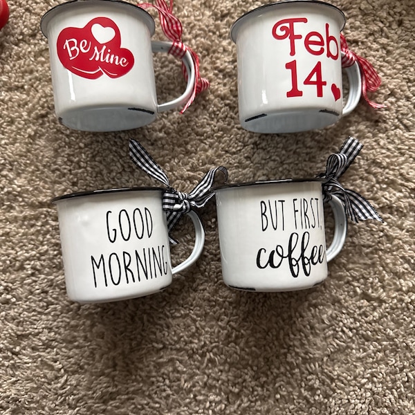Mini Coffee Mugs for Tiered Tray Decor | Coffee Bar Tier Tray Decor ...