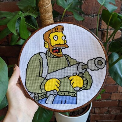 I'm a Sign Not a Cop Lisa Simpson PDF Cross Stitch - Etsy