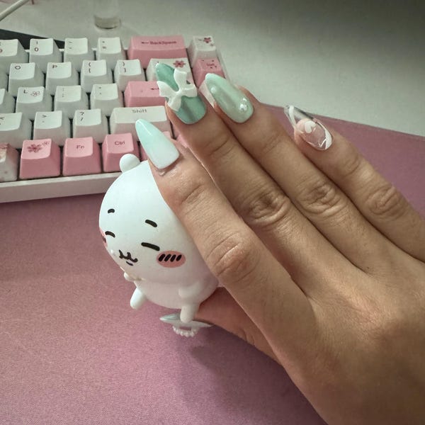 Demon Rumi Nail | Kpop Demon Hunter Inspired Nails | Handmade Gel Press ...