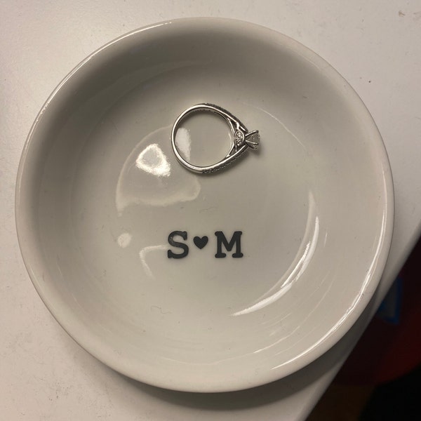 Ring Dish | Engagement Gift | Wedding Ring Dish | Personalized Ring ...