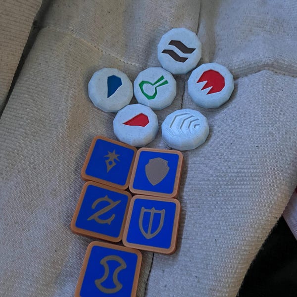 MTG Mana Coasters - Magic the Gathering - 3D Printed MTG Coasters With ...