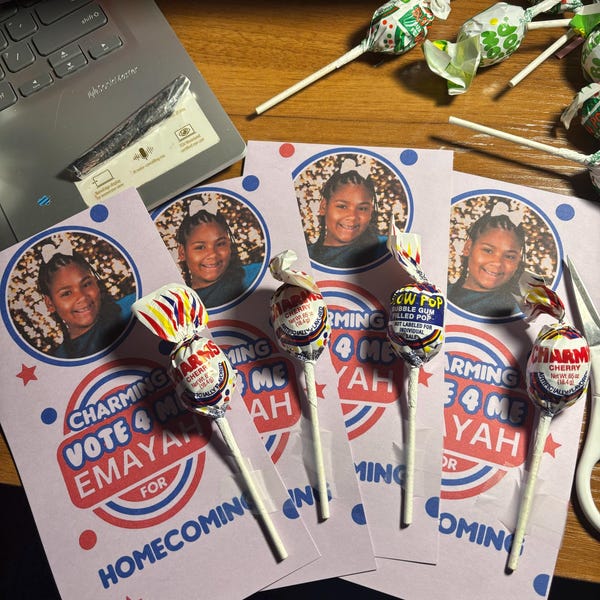 Star Chewy Candy Tag, Election Campaign Voting Cards, Vote for Me ...