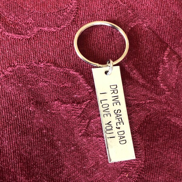 Personalized Hand Stamped Keychain Personalized Gift - You Choose ...