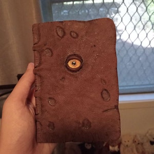 Grand Demonic Grimoire With 4 Eyes Large Dark Necronomicon, Black ...