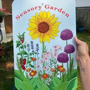 Pollinator Garden Sign | Native Plants Wildlife Habitat | Aluminum ...