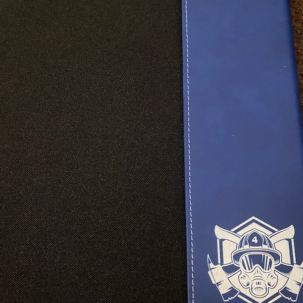 Firefighter Gift for Men Personalized Leather Portfolio Padfolio ...