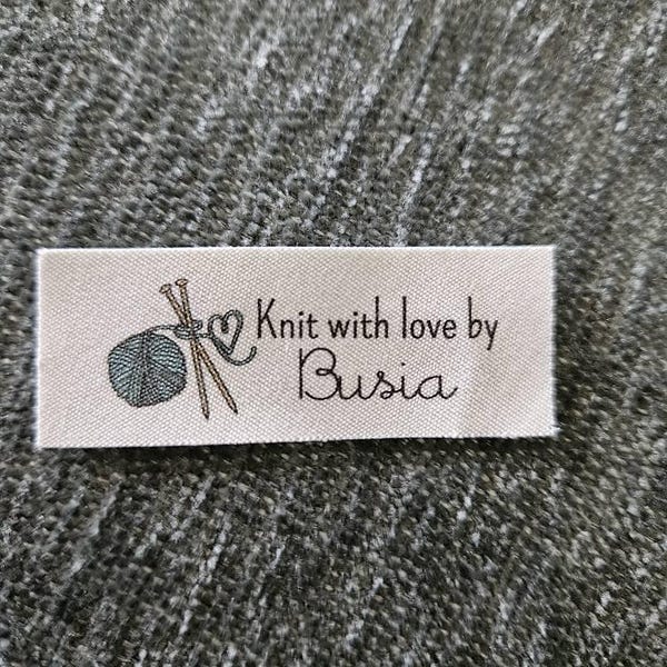 Handmade Labels for Knitted Items - Small Organic Cotton Tags ...
