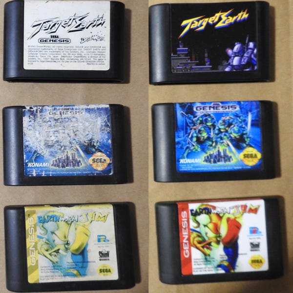 SEGA Cartridge Game Replacement Labels. Replace Your Game Labels With ...