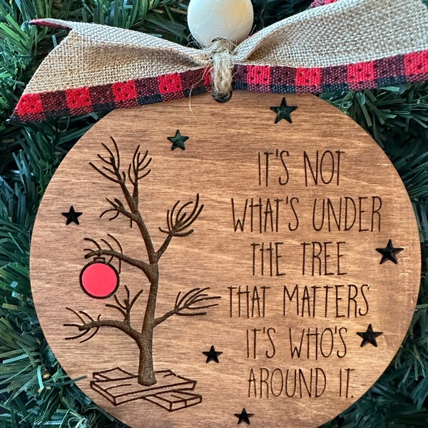 Its Not What's Under the Tree, Christmas, Ornament, SVG, Laser File ...