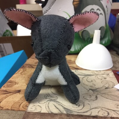 PDF Pattern Felt Bulldog Plush - Etsy