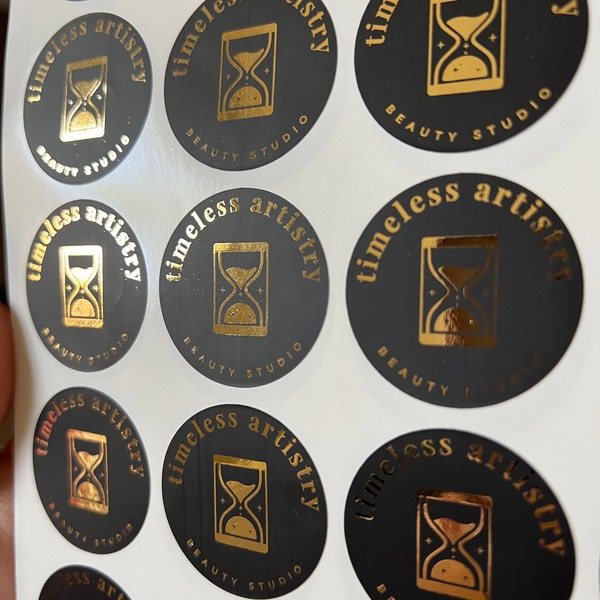 Gold Foil Printing, Gold Custom Stickers, Any Shape Custom Stickers ...
